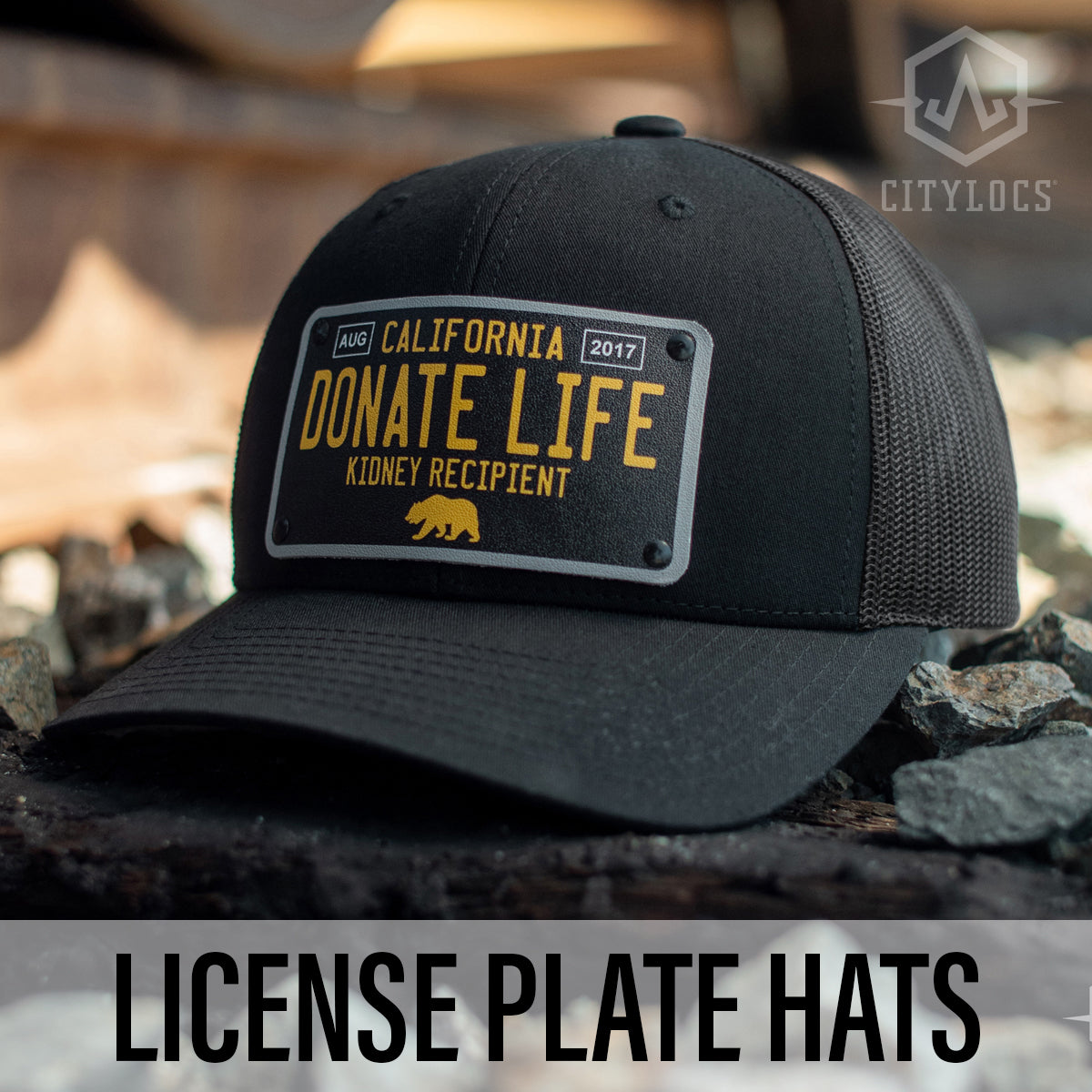 Express Your Individuality with our Custom License Plate Hat — CityLocs
