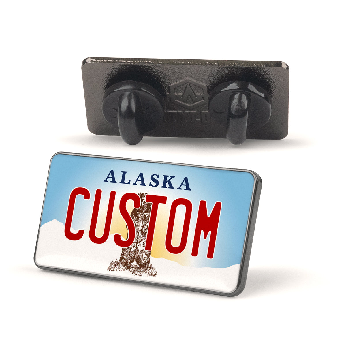Alaska License Plate Enamel Pin — CityLocs