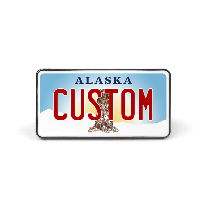 Alaska License Plate Enamel Pin — CityLocs