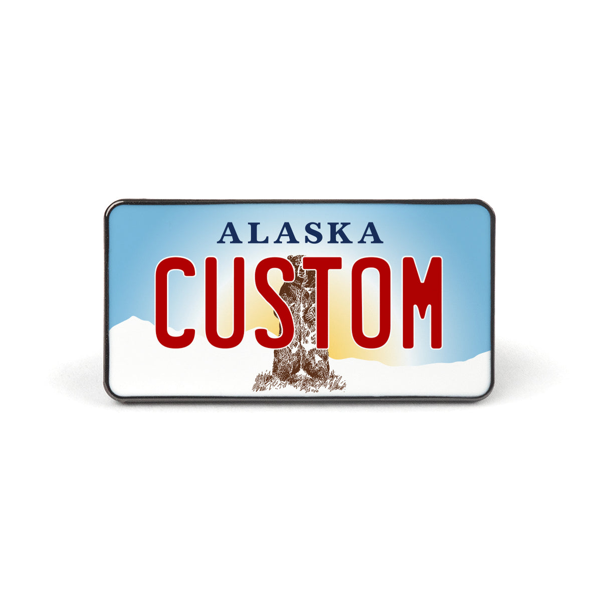 Alaska License Plate Enamel Pin — CityLocs