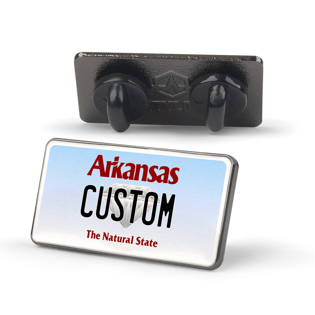 Arkansas License Plate Enamel Pin — CityLocs