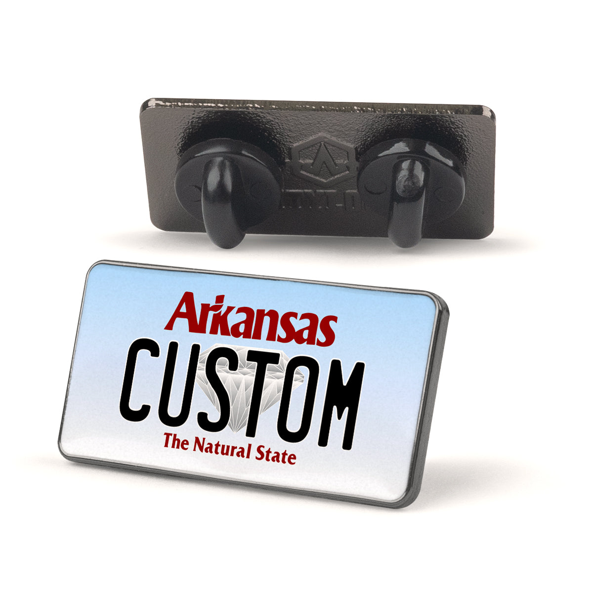 Arkansas License Plate Enamel Pin — CityLocs