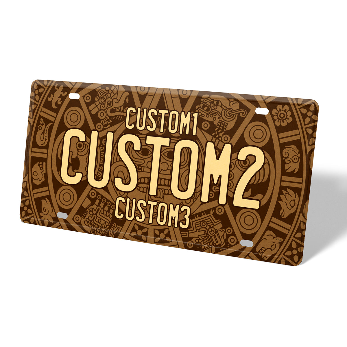 Custom Black & White Universal Replica License Plate — CityLocs