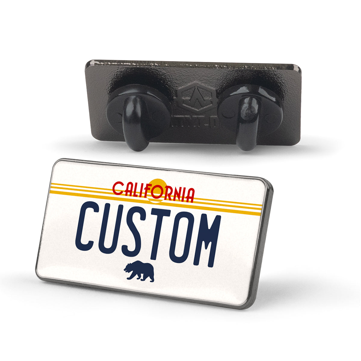 California Sunny License Plate Enamel Pin — CityLocs