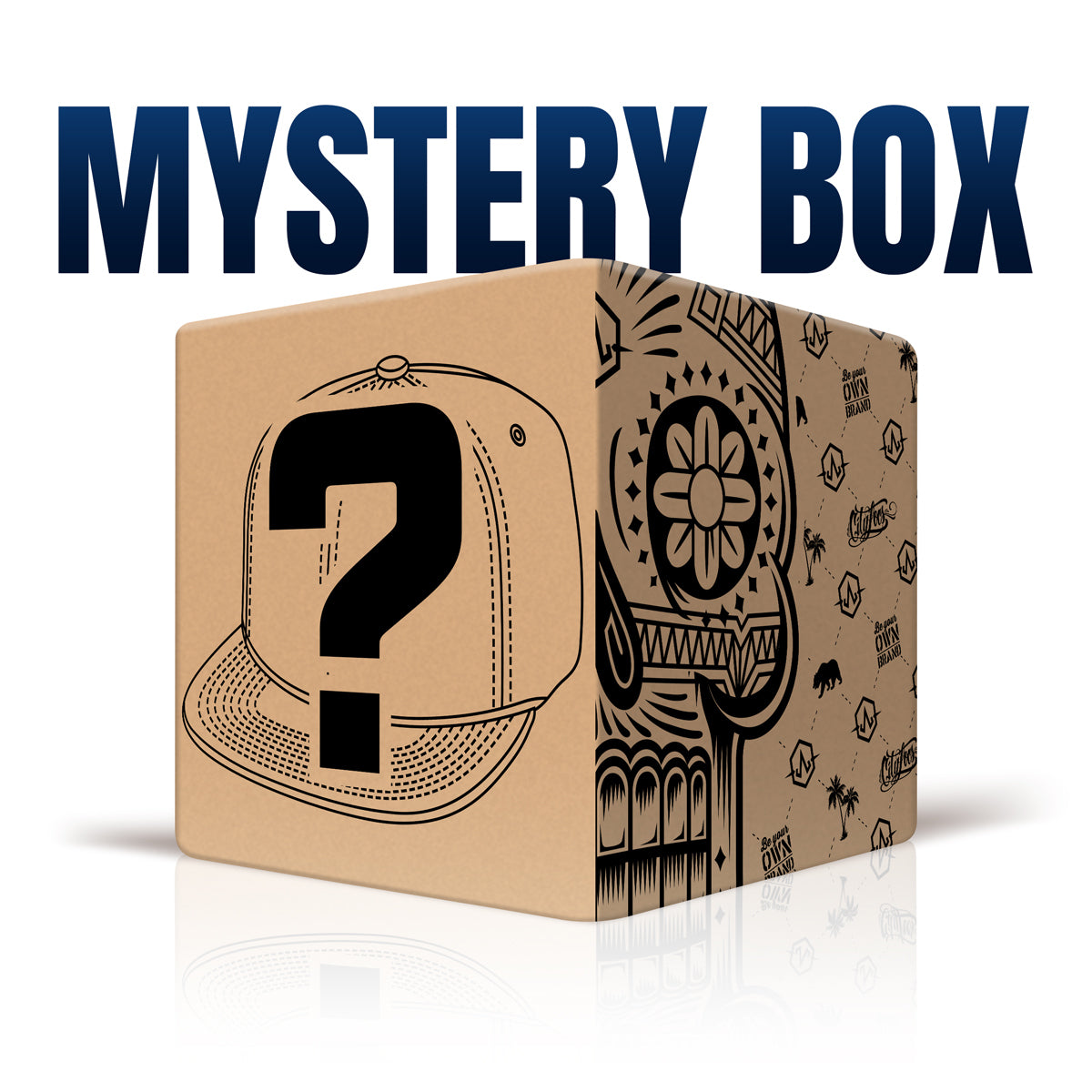CityLocs Mystery Box – 3 Sugar Skull Leather Patch Hats + 2 Mystery It