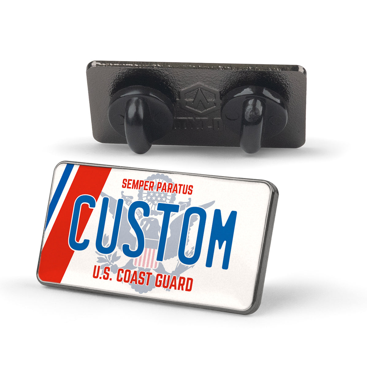 Coast Guard License Plate Enamel Pin — CityLocs