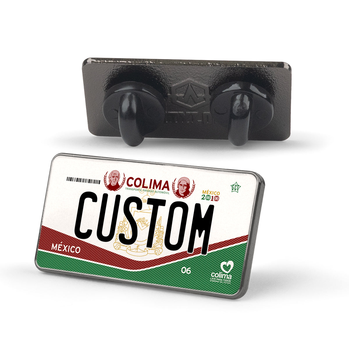 Colima License Plate Enamel Pin — CityLocs