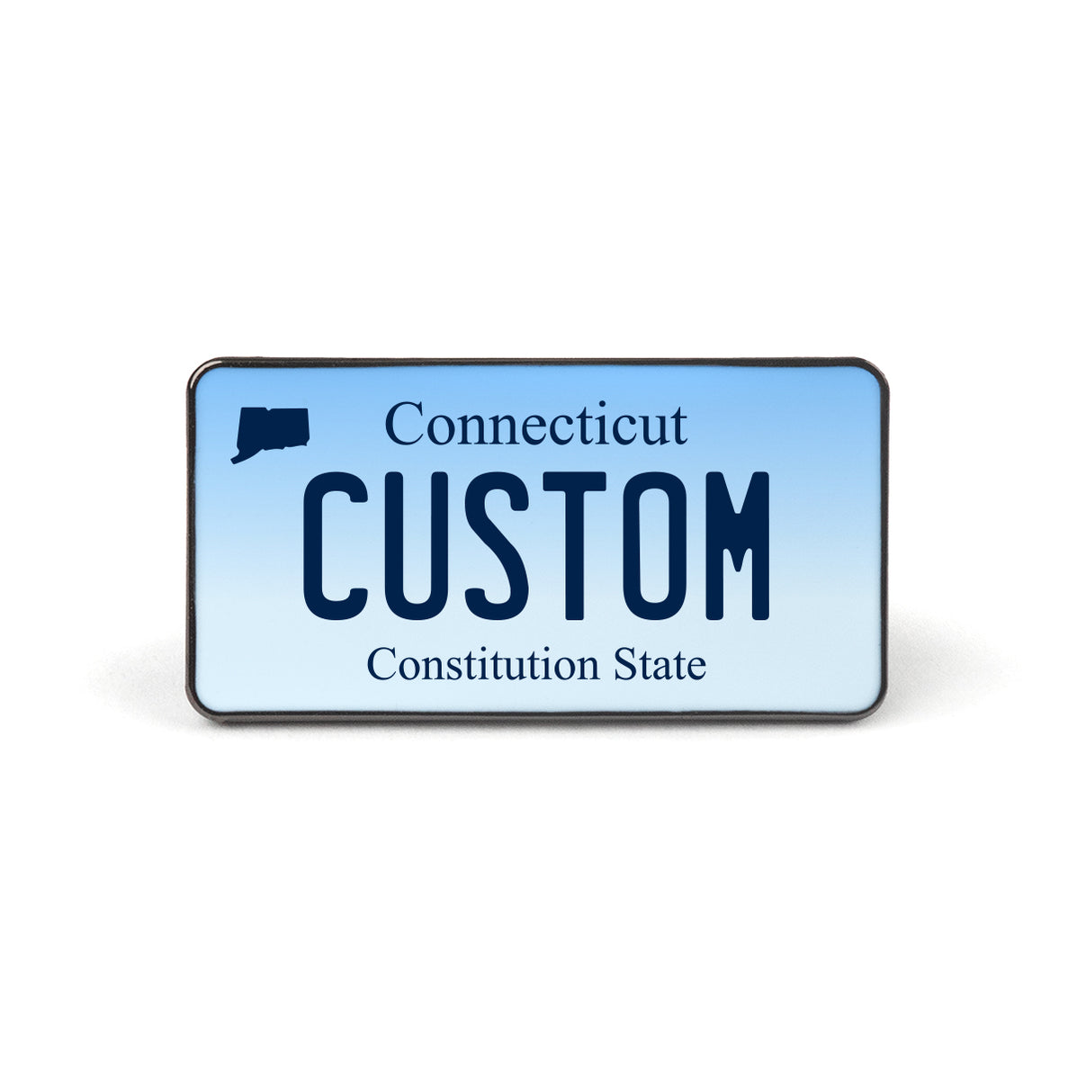 Connecticut License Plate Enamel Pin — CityLocs