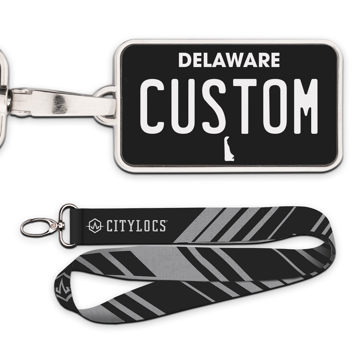 Delaware Blackout Plate Pendant — CityLocs