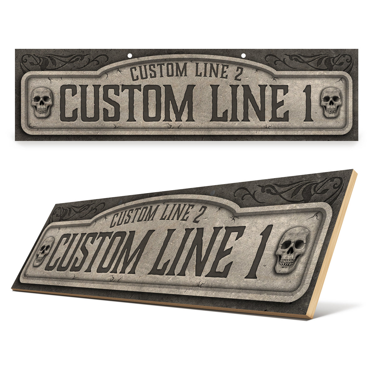 Gravestone Wood Sign — CityLocs