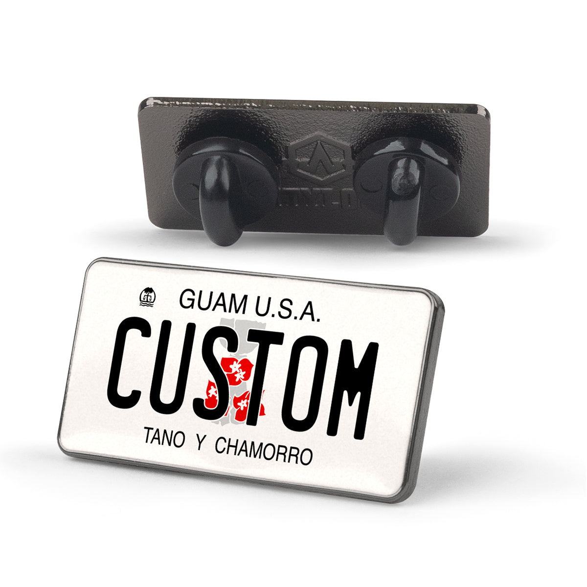 Guam License Plate Enamel Pin — CityLocs
