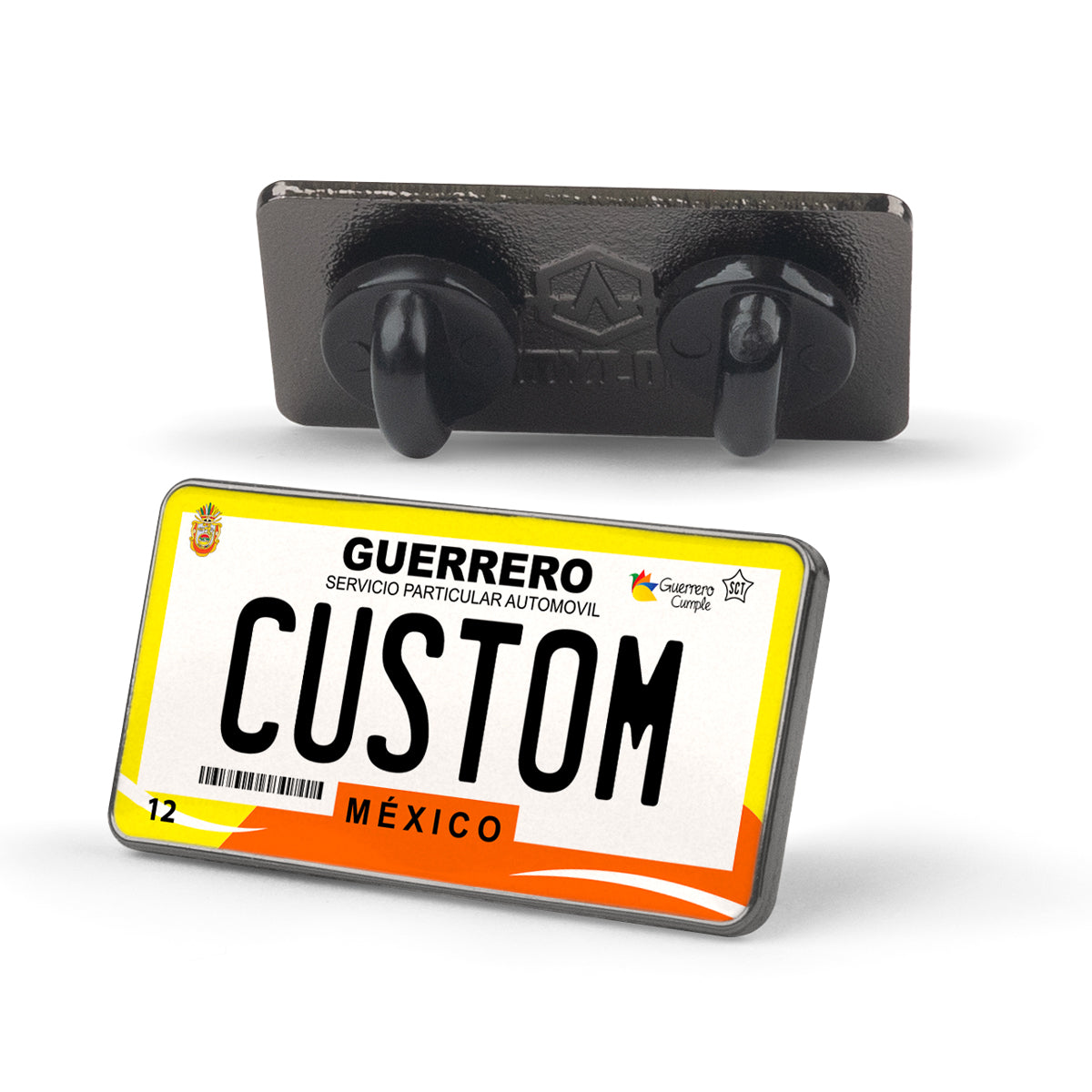 Guerrero License Plate Enamel Pin — CityLocs