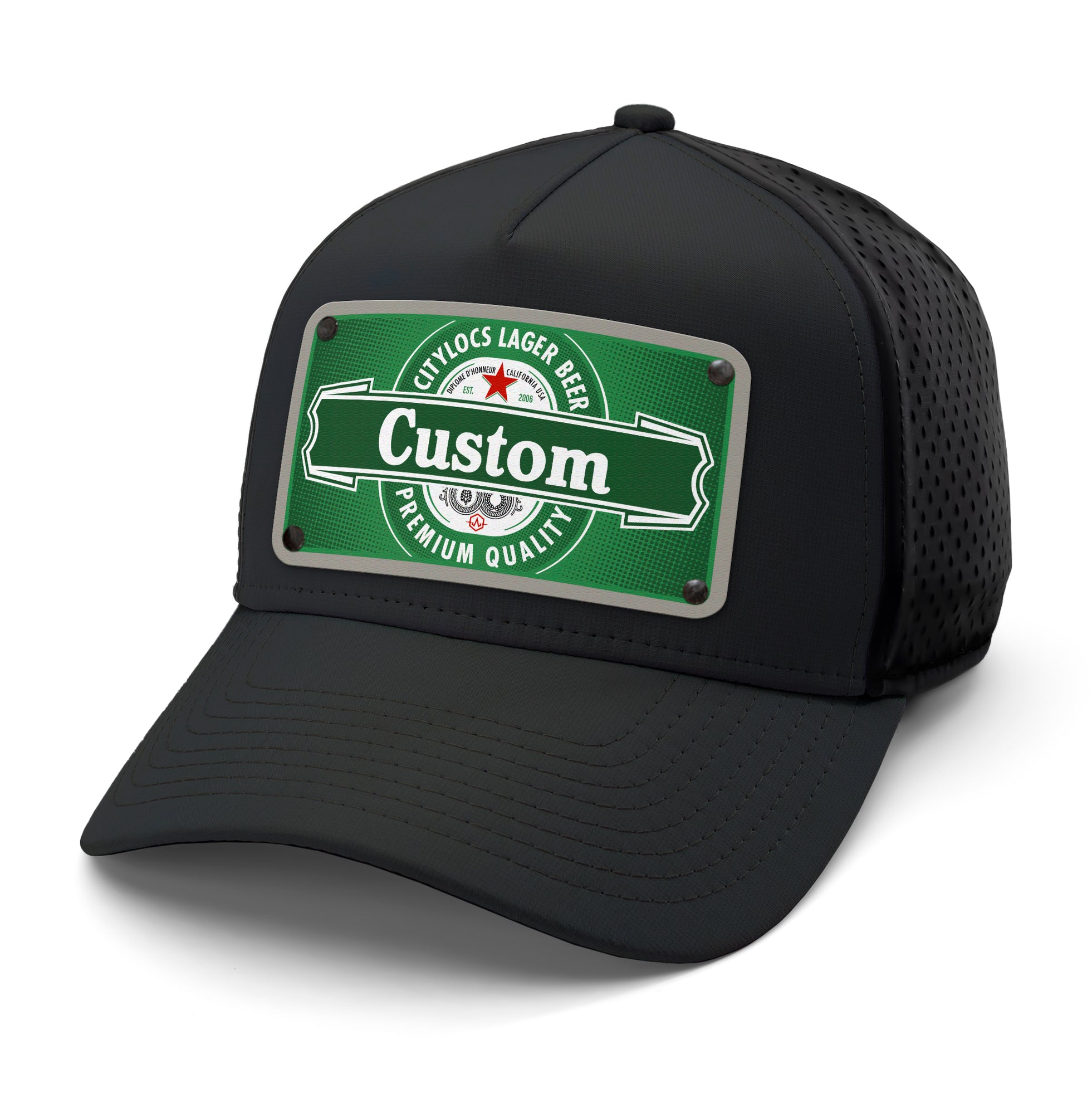 Beverage Label Custom Hats — CityLocs