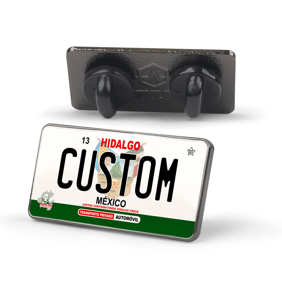 Hidalgo License Plate Enamel Pin — CityLocs