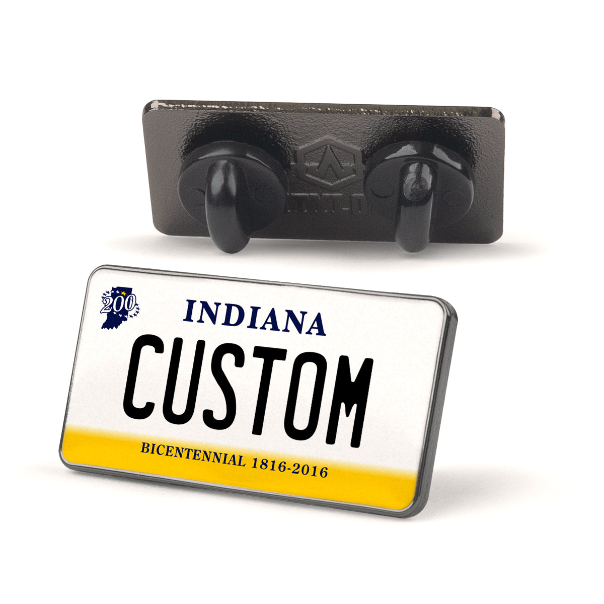 Indiana License Plate Enamel Pin — CityLocs