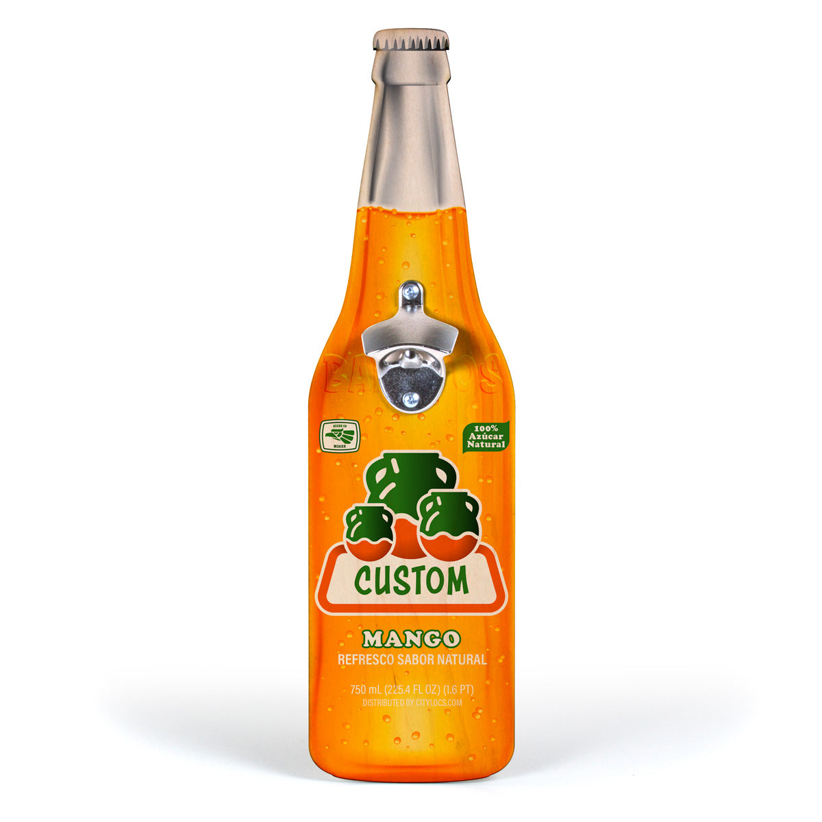 Custom Aztec Pattern Wall Mounted Beer Bottle Opener — CityLocs