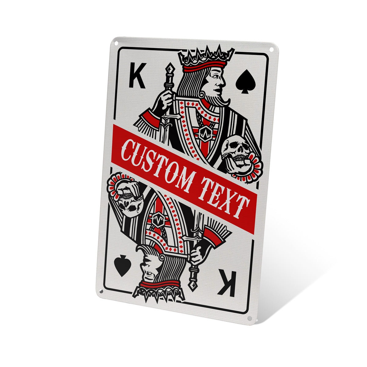 Custom King Card Tin Sign - Rule Your Decor — CityLocs