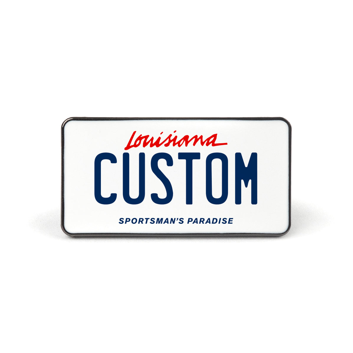 Louisiana License Plate Enamel Pin — CityLocs