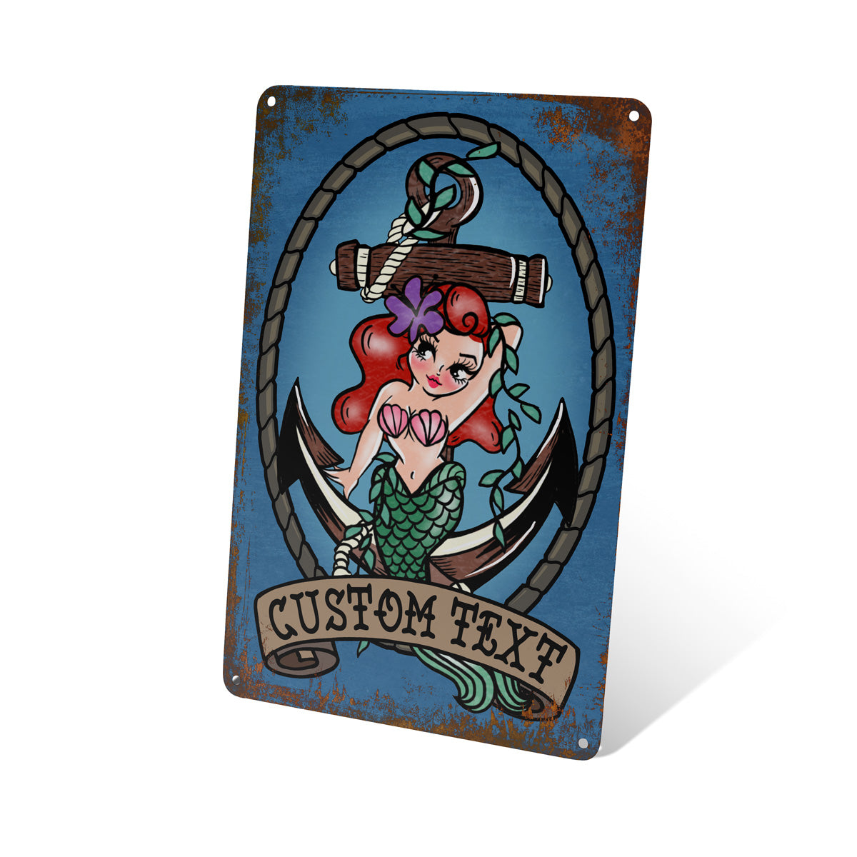 Custom Mermaid Tin Sign - Dive into Personalized Decor — CityLocs