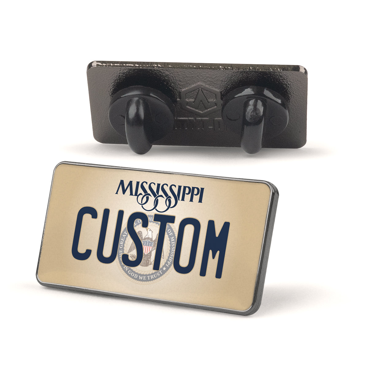 Mississippi 2021 License Plate Enamel Pin — CityLocs
