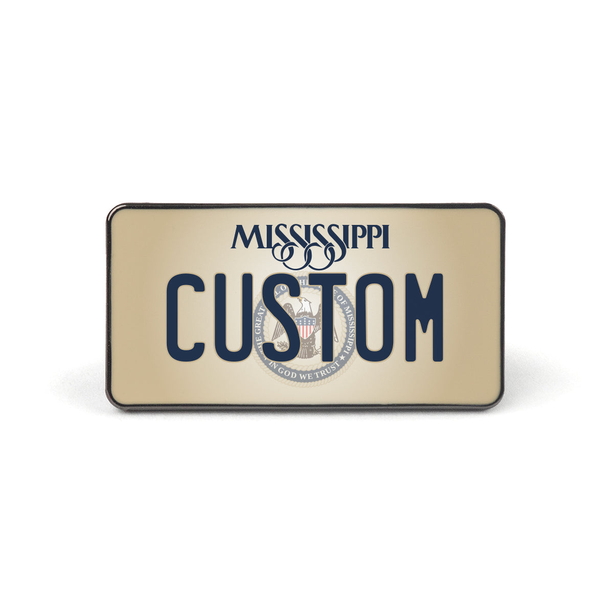 Mississippi 2021 License Plate Enamel Pin — CityLocs