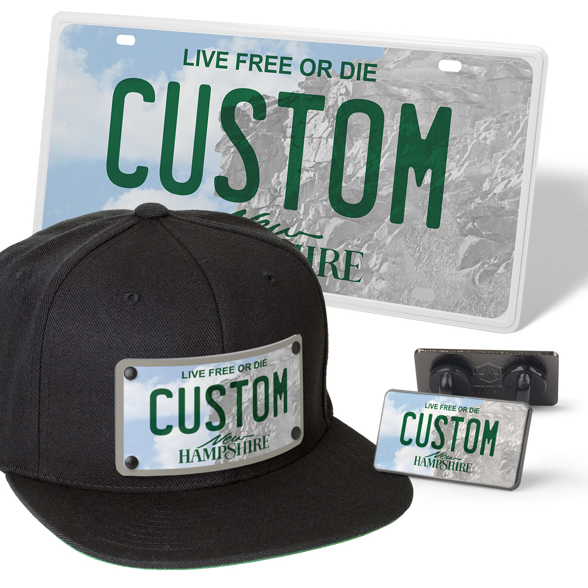 New Hampshire License Plate Bundle — CityLocs