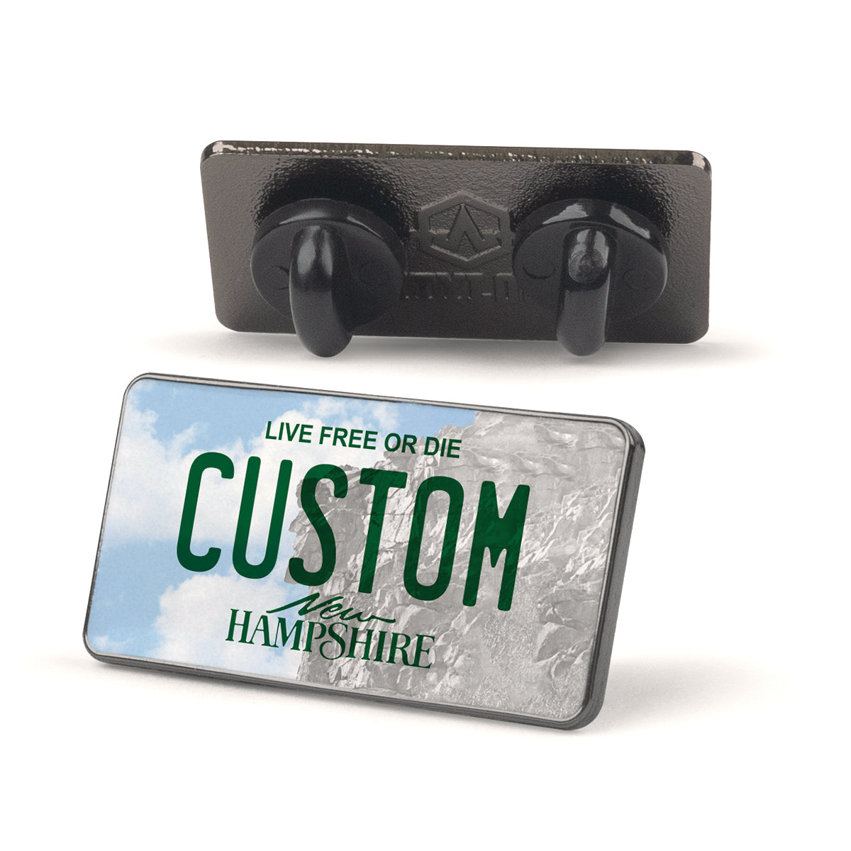 New Hampshire License Plate Enamel Pin — CityLocs