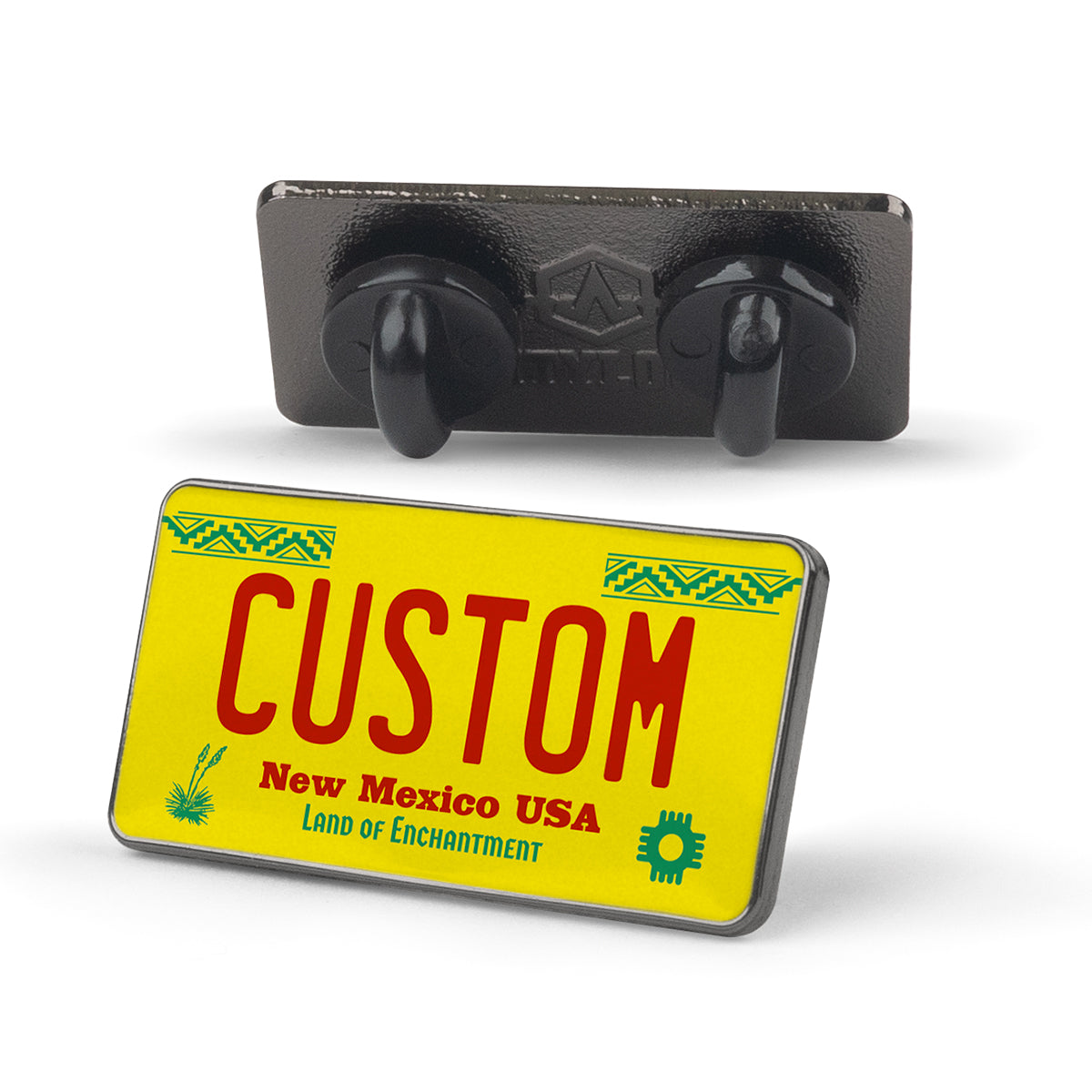 New Mexico 2022 YG License Plate Enamel Pin — CityLocs