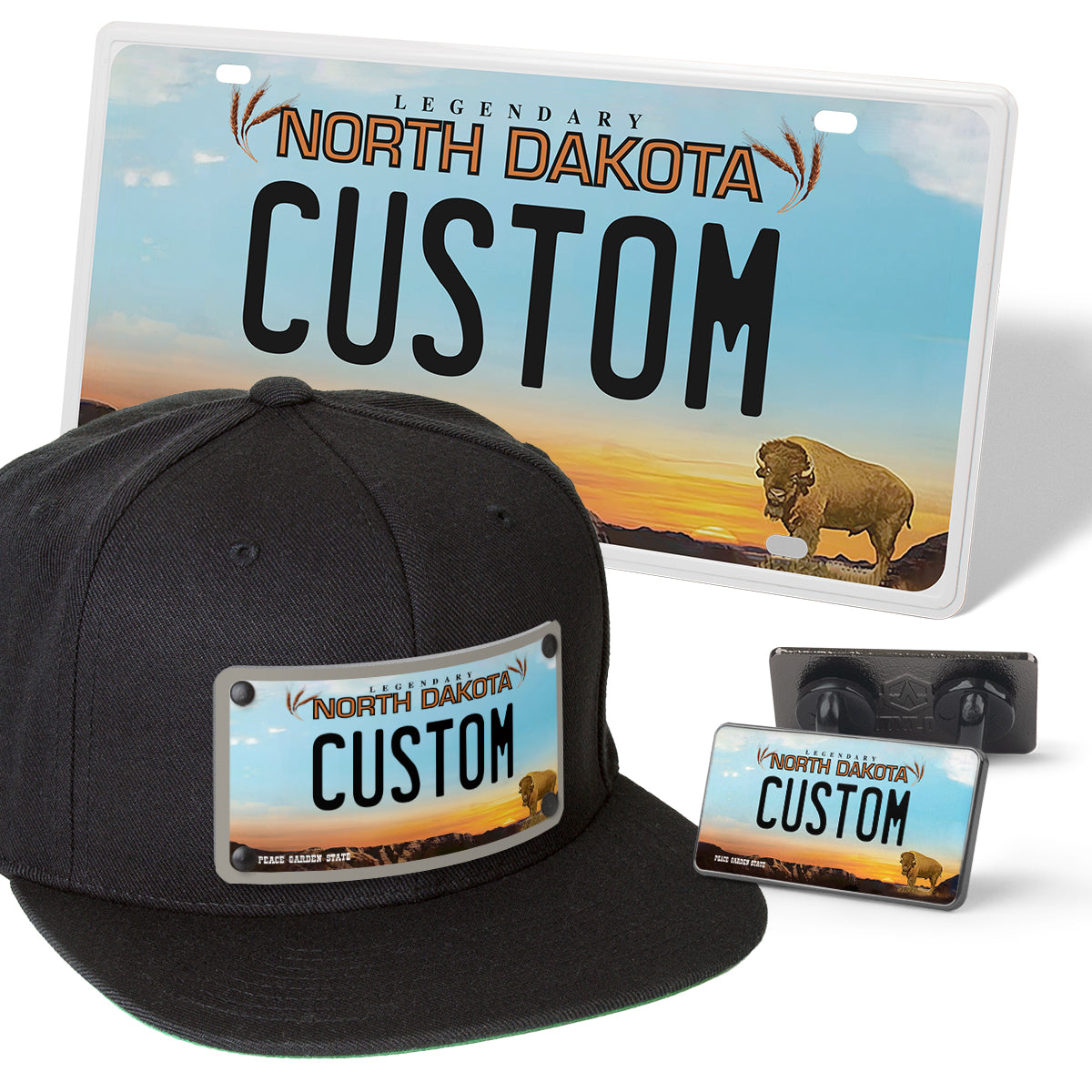 North Dakota License Plate Bundle — CityLocs