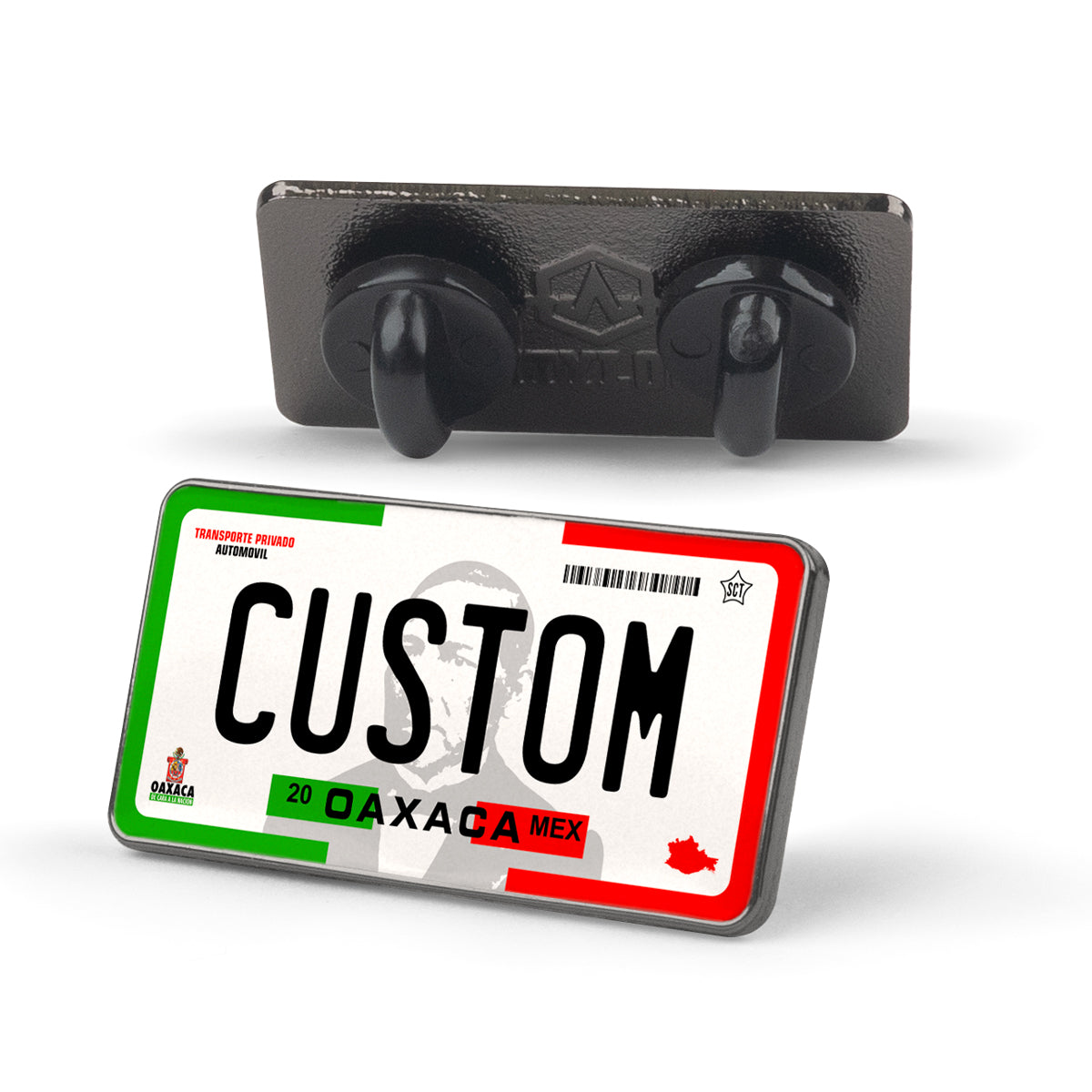 Oaxaca License Plate Enamel Pin — CityLocs