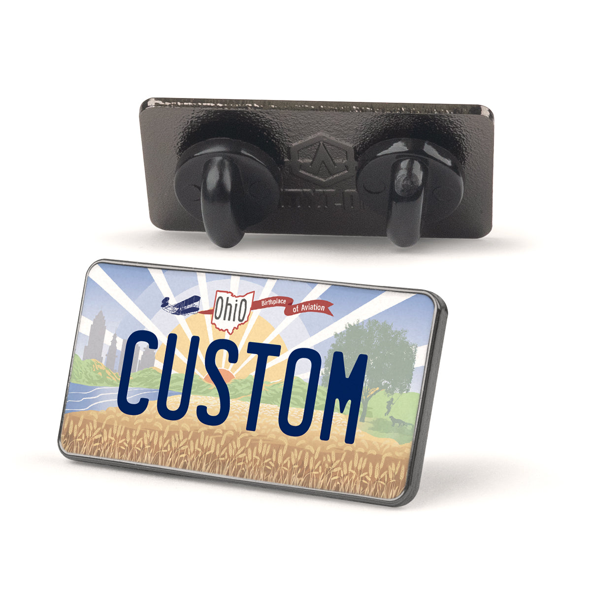 Ohio 2022 License Plate Enamel Pin — CityLocs