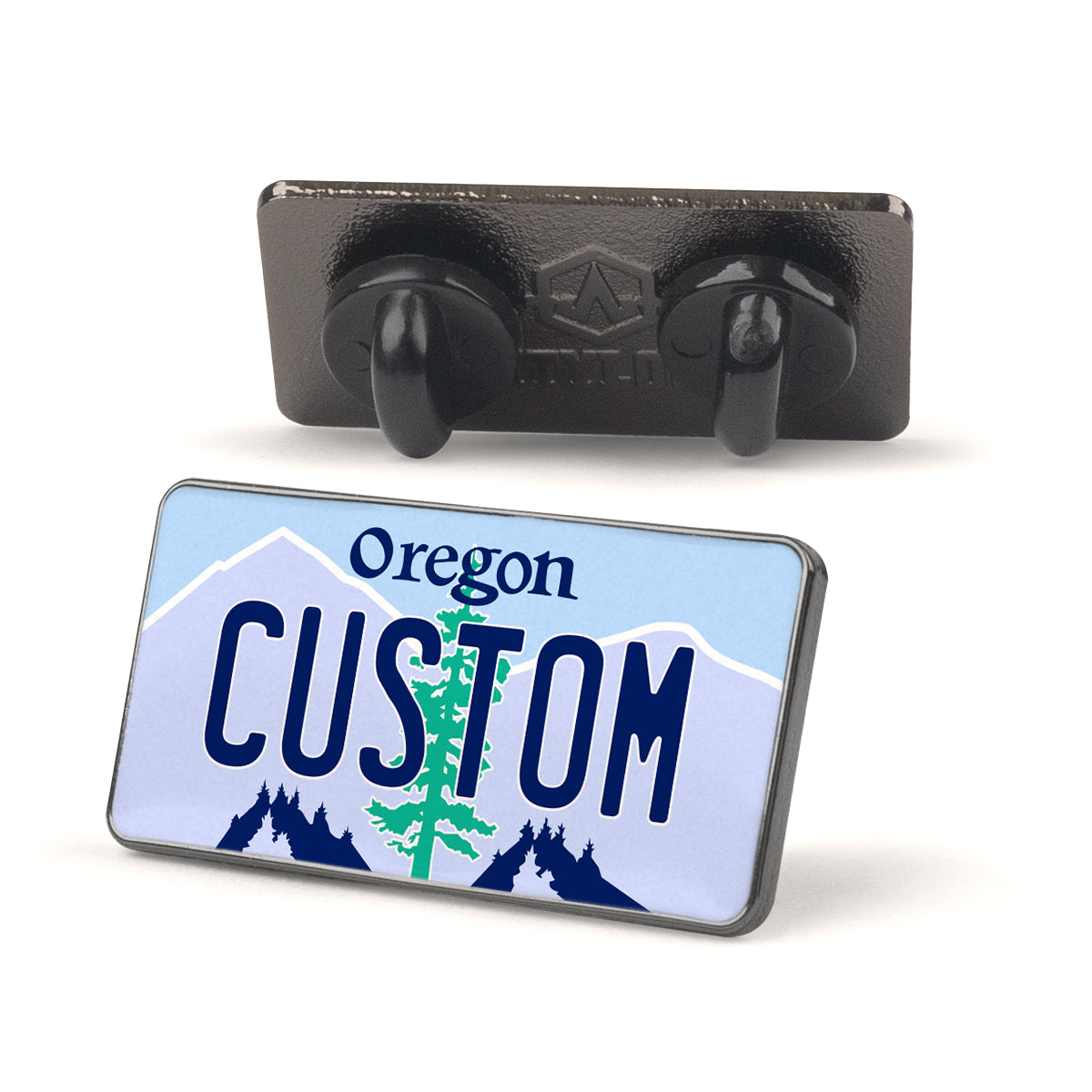 Oregon License Plate Enamel Pin — CityLocs