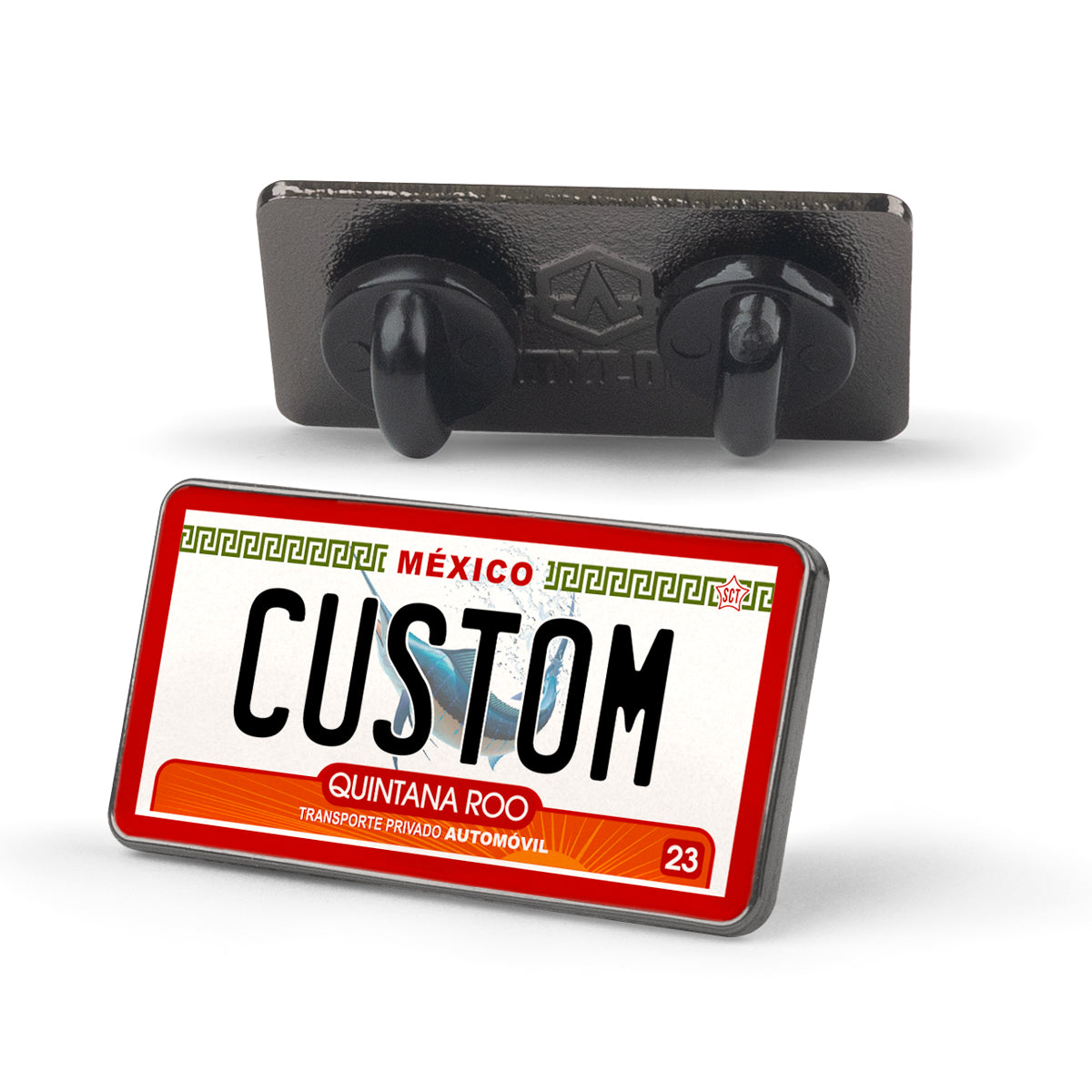 Quintana Roo License Plate Enamel Pin — CityLocs