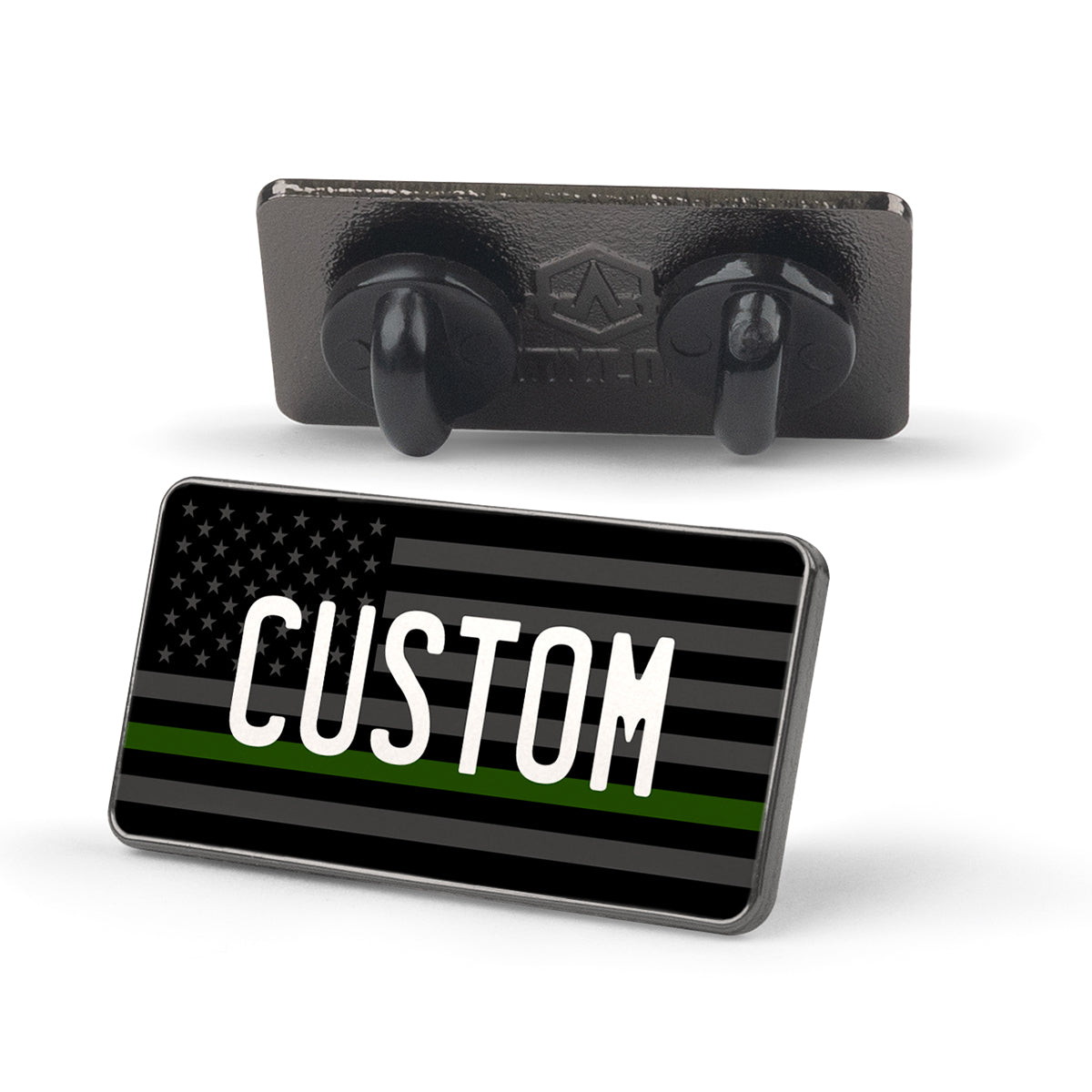 First Responder Military License Plate Enamel Pin — CityLocs