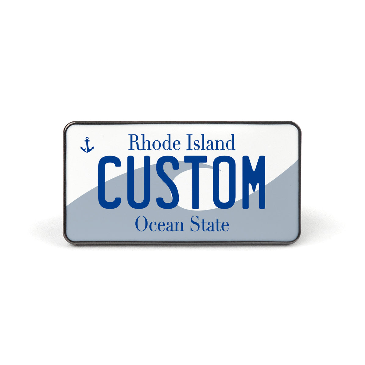 Rhode Island License Plate Enamel Pin — CityLocs