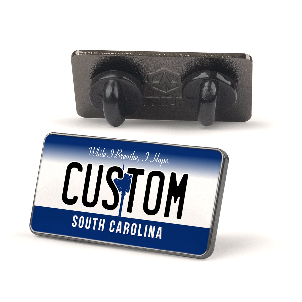 South Carolina 2022 License Plate Enamel Pin — CityLocs