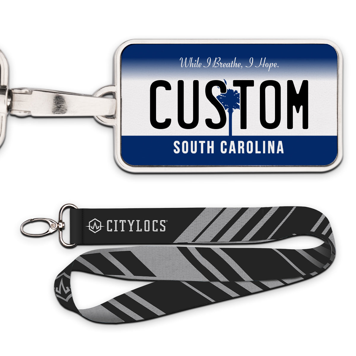 South Carolina 2022 Plate Pendant — CityLocs