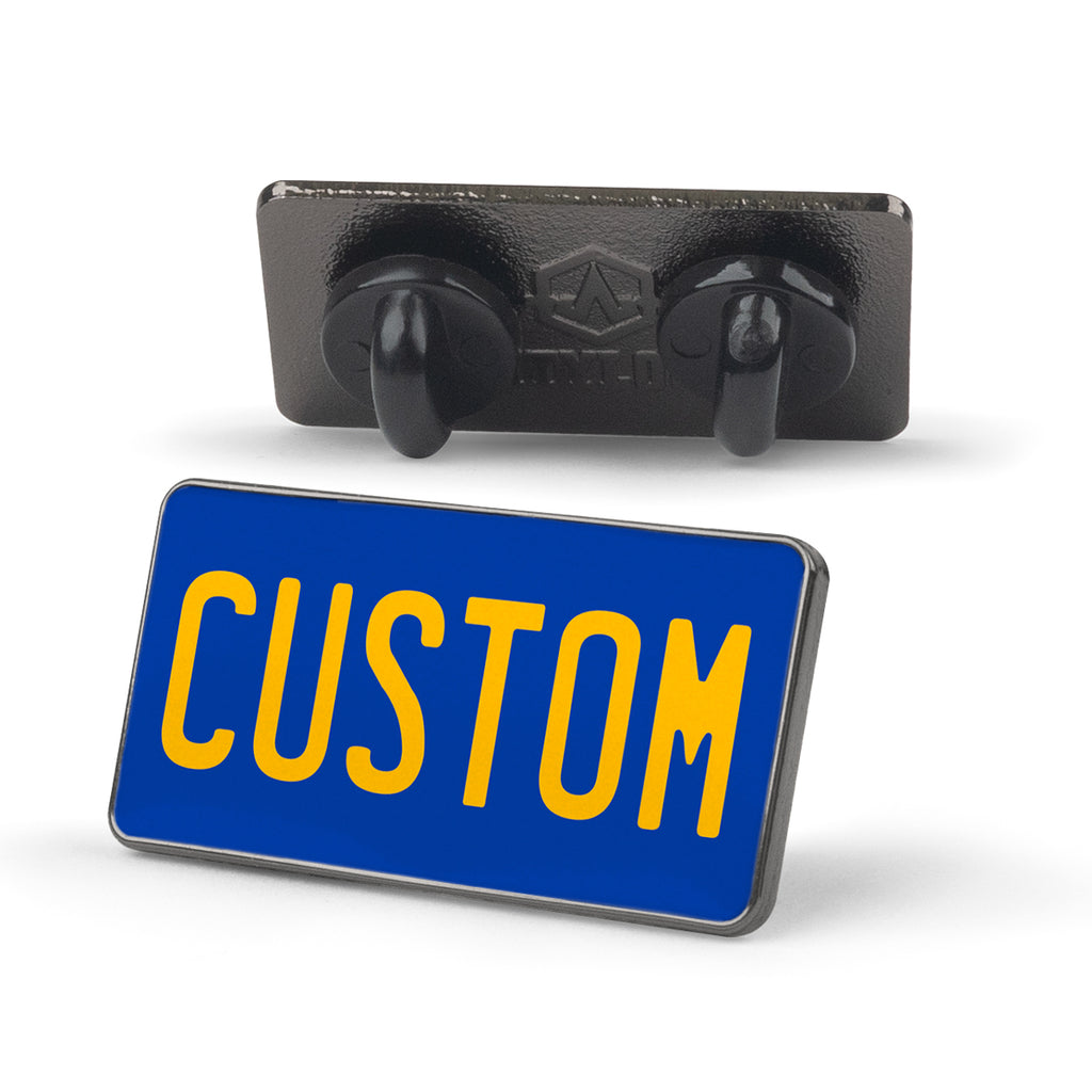 Universal License Plate Enamel Pins — CityLocs