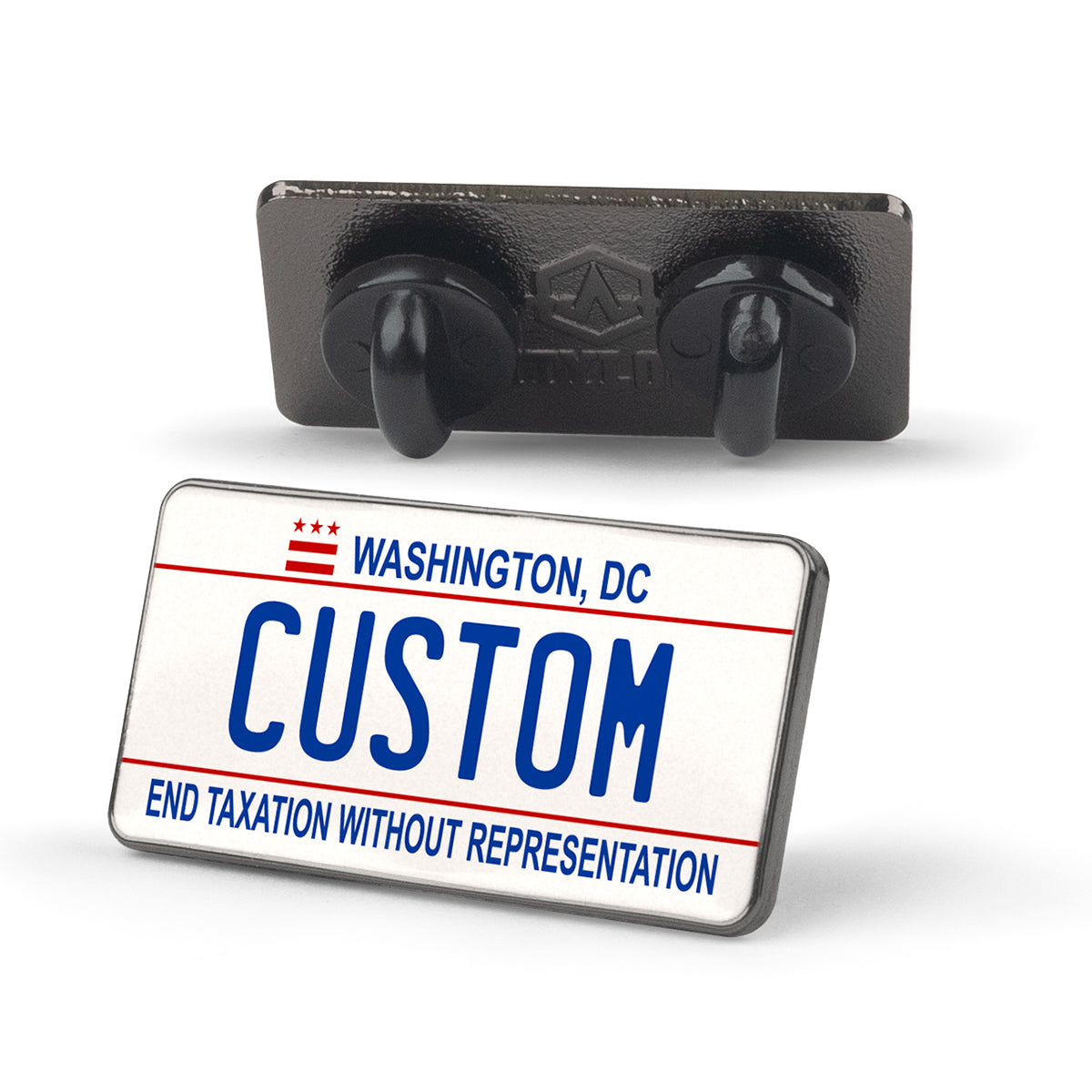 Washington DC License Plate Enamel Pin — CityLocs