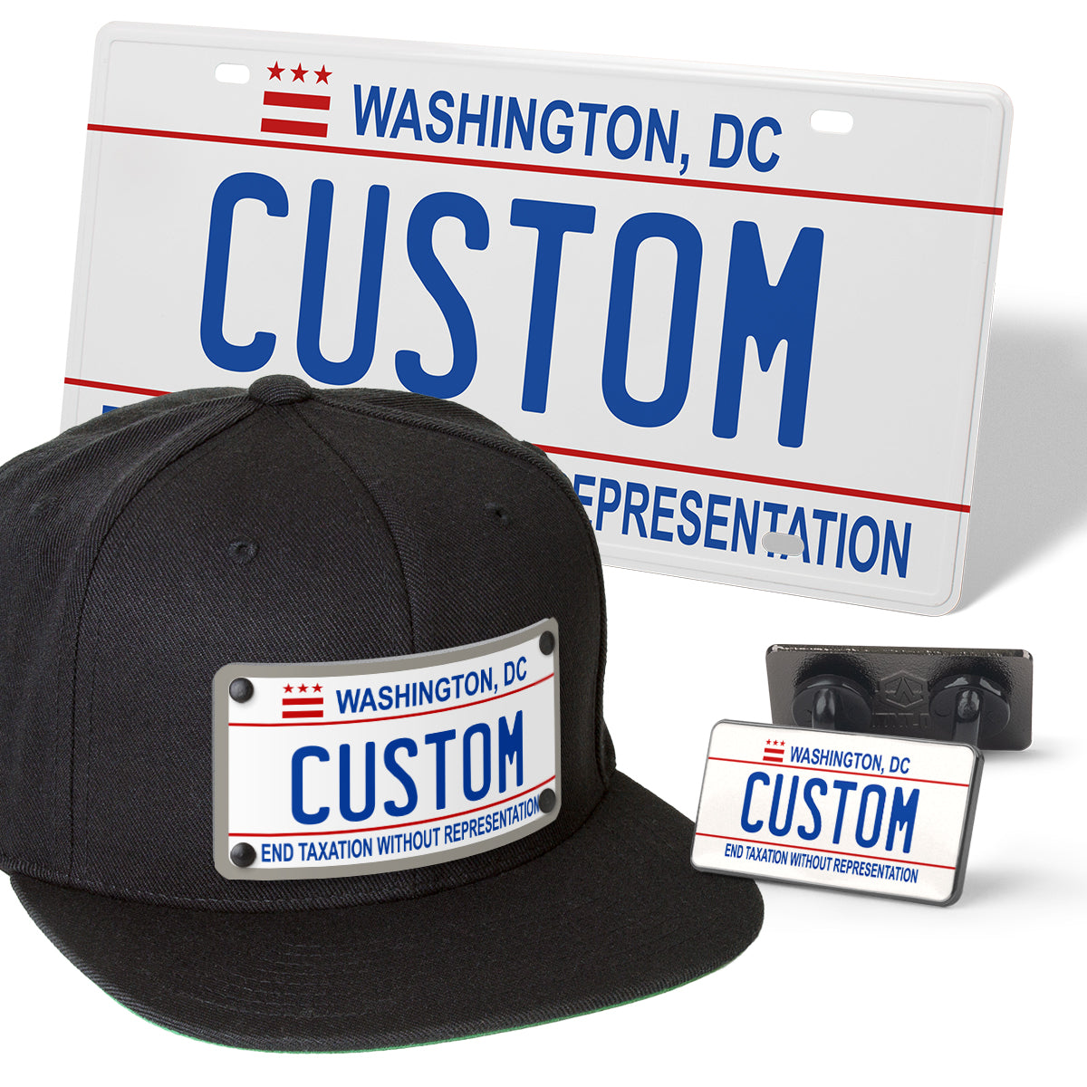 Washington DC License Plate Bundle — CityLocs