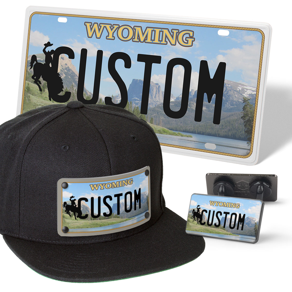 Wyoming License Plate Bundle — CityLocs