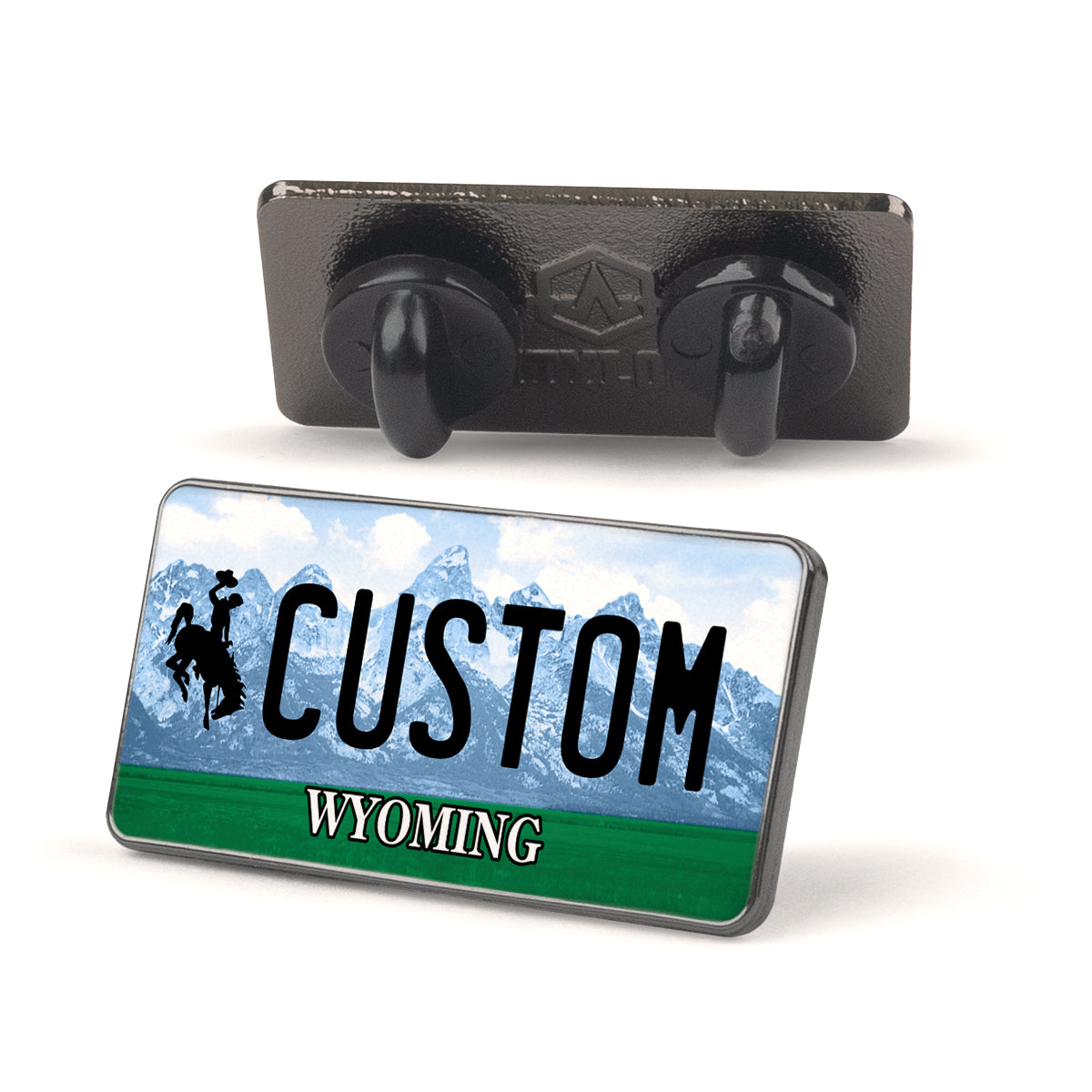 Wyoming License Plate Enamel Pin — CityLocs
