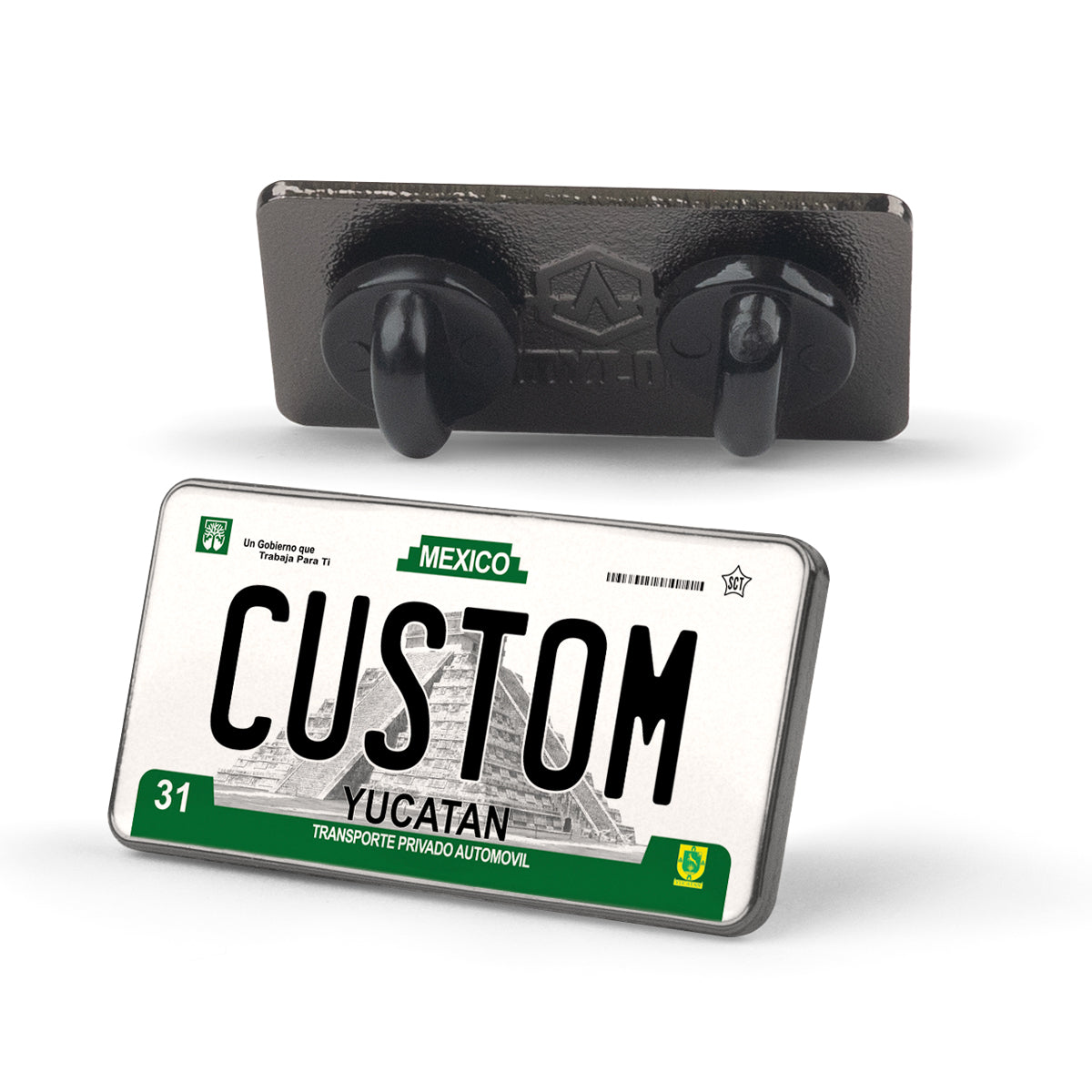 Yucatan License Plate Enamel Pin — CityLocs