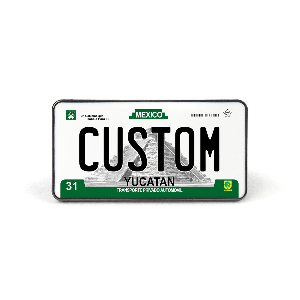 Yucatan License Plate Enamel Pin — CityLocs