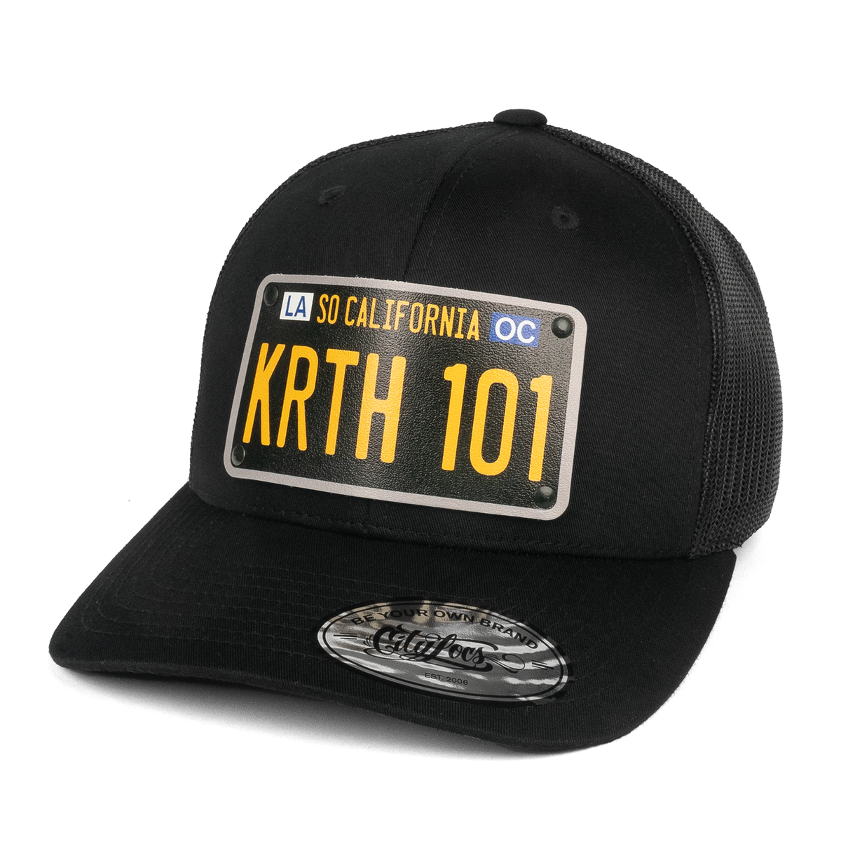 KRTH 101 Black Trucker Hat — CityLocs