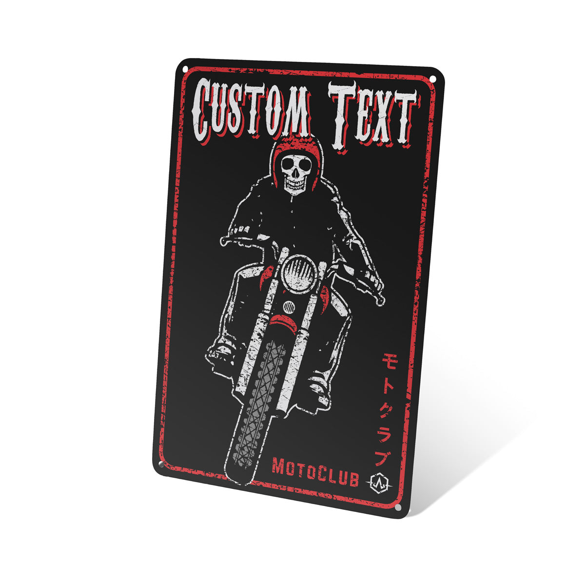 Custom Motorcycle Tin Sign - Ride with Personalized Style — CityLocs