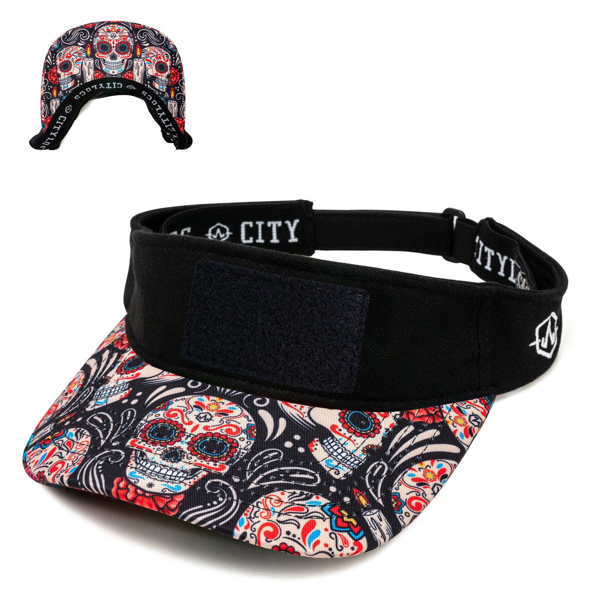 Sugar Skull Custom Visor — CityLocs