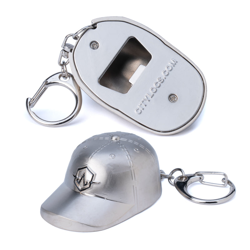 Hat Beer Bottle Cap Opener Keychain — CityLocs
