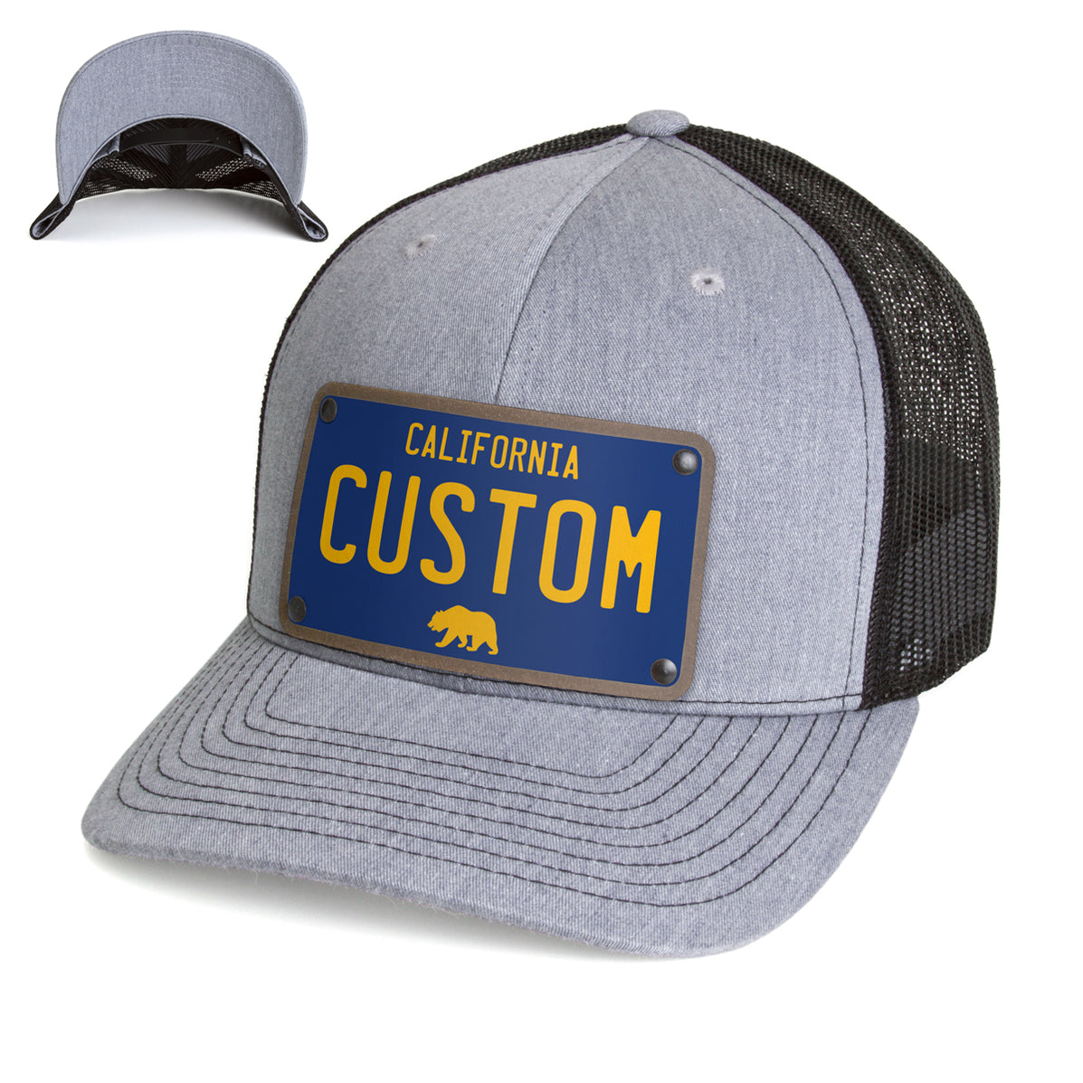 Custom California Blue License Plate Hat - West Coast Style — CityLocs