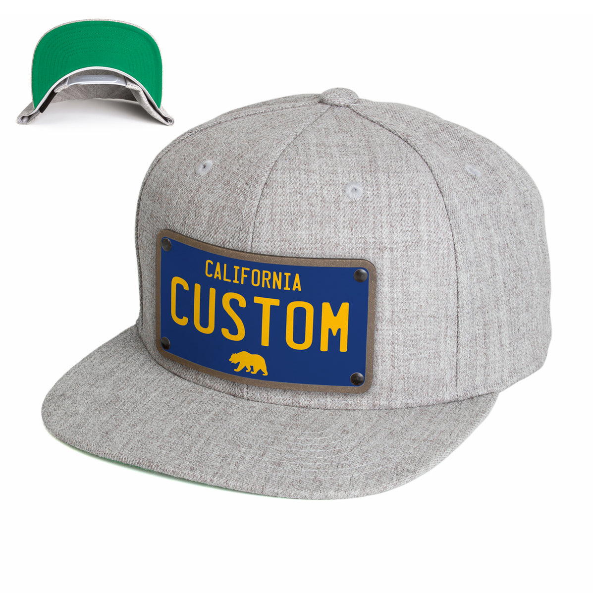 Custom California Blue License Plate Hat - West Coast Style — CityLocs